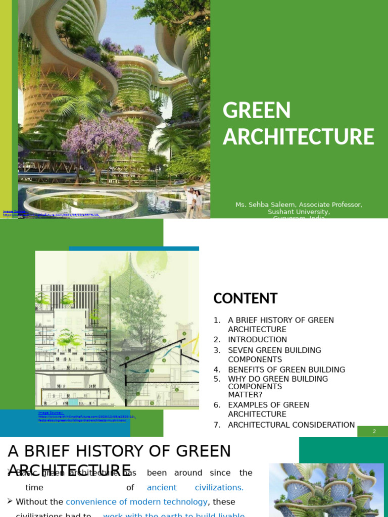 Green Architecture: History & Benefits | PDF | Green Building ...