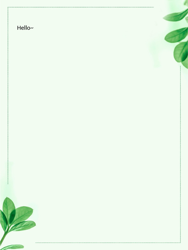 Simple Green Letter Paper-WPS Office | PDF