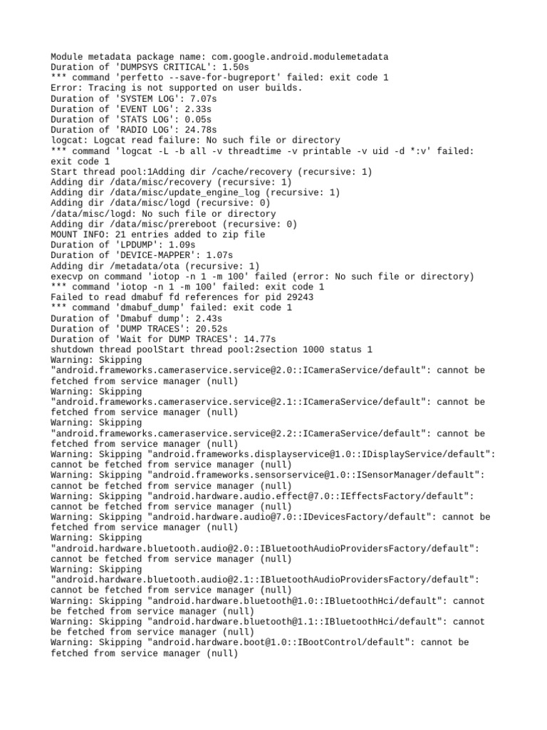 Bugreport RMX3690 SP1A.210812.016 2025 01 01 14 37 13 Dumpstate - Log 26512 | PDF | Computing ...