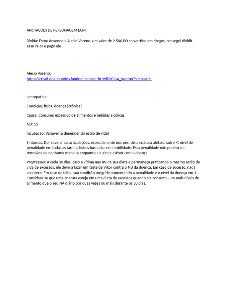 Anotações RPG ECM | PDF