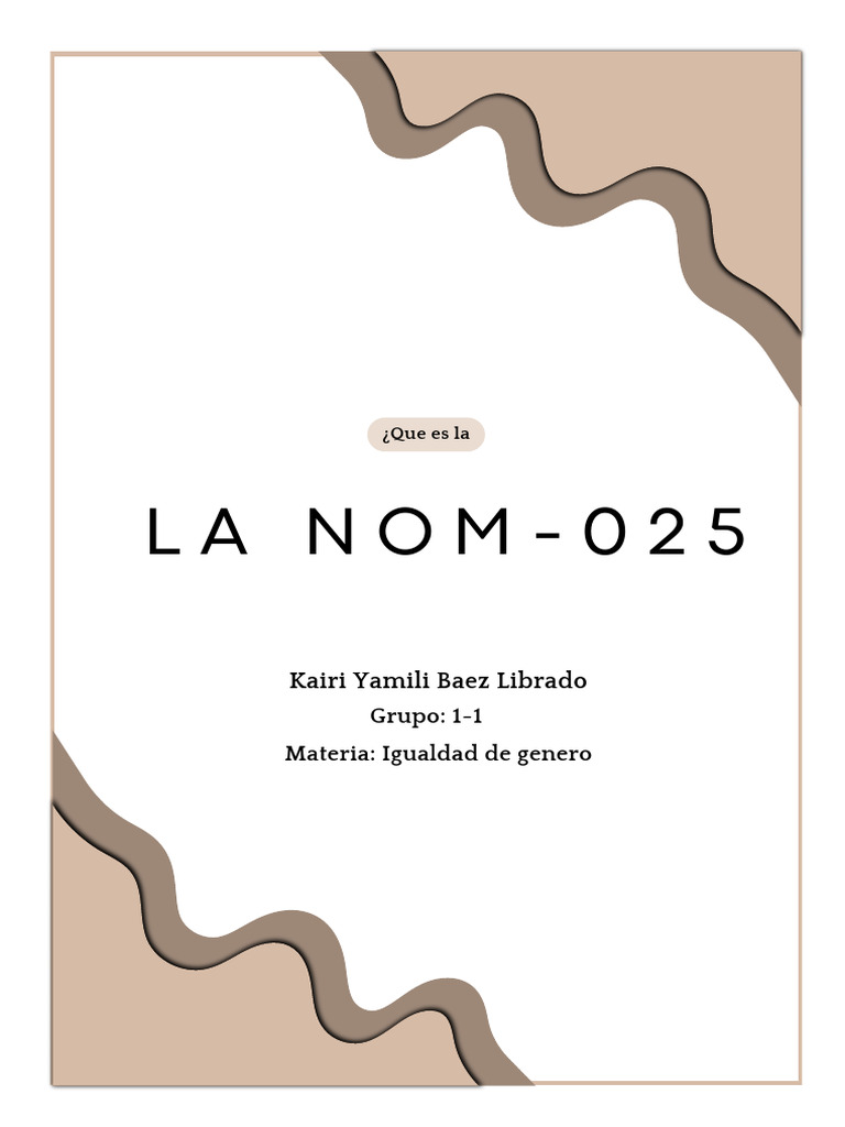 La Norm-025 | PDF | Igualdad de género | Estudios de género