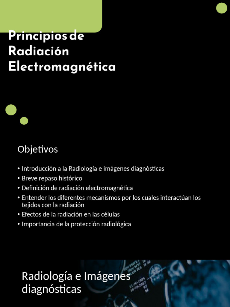 Clase I Principios Radiación Ionizante | PDF | Radiología | Rayo X