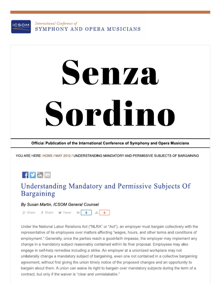 Understanding Mandatory-And-Permissive-Subjects | PDF