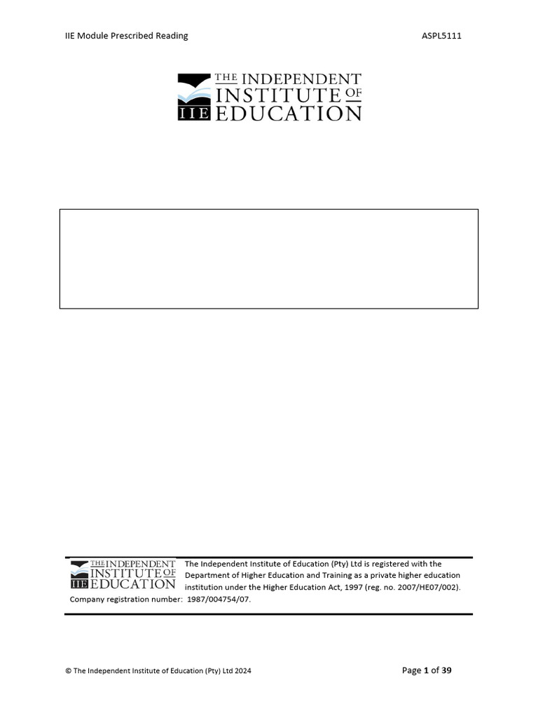 ASPL5111 Supplementary Reader | PDF | Marriage | Will And Testament