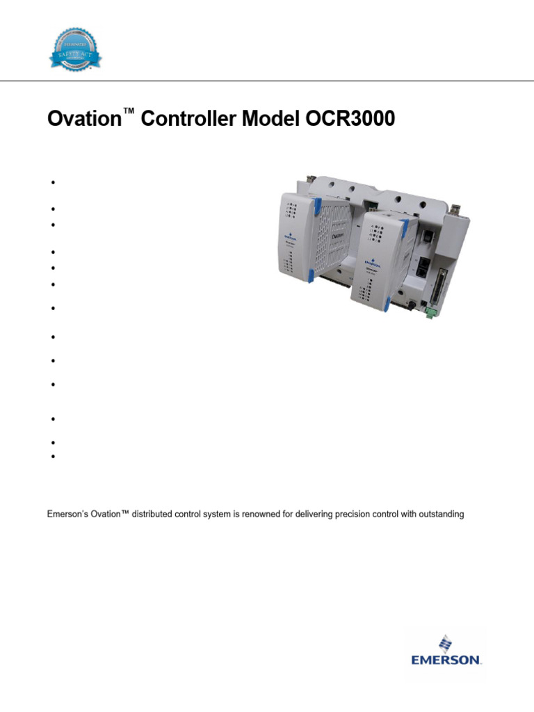 Ovation Controller Model Ocr3000 en 7758884 | PDF | Computer Science ...