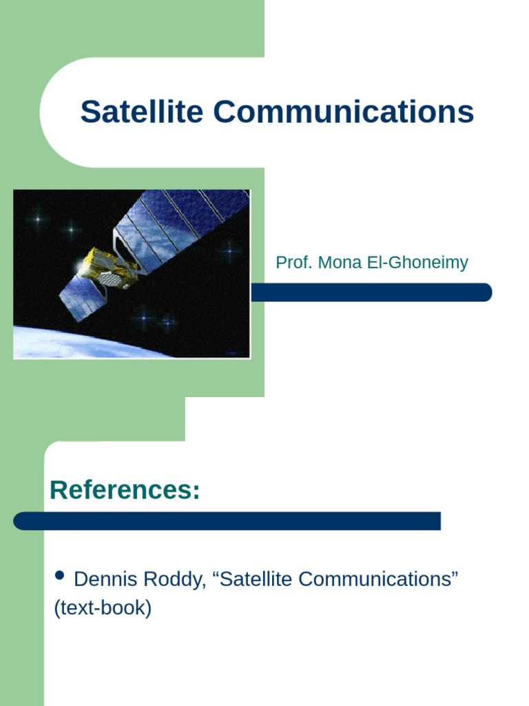 1 - Satellite Introduction | PDF | Satellite | Communications Satellite