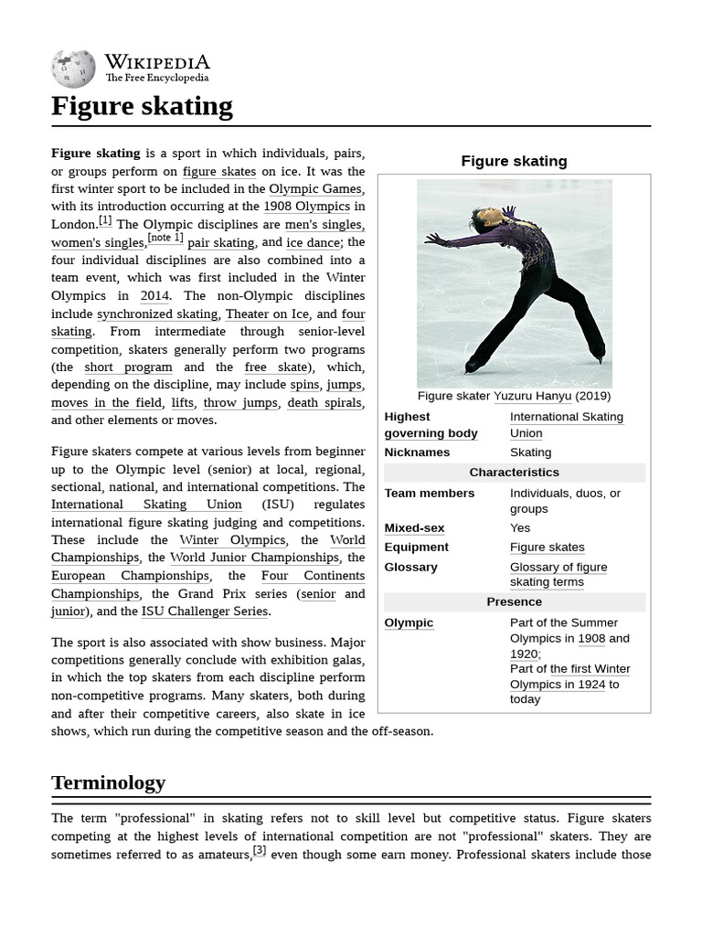 Figure Skating | PDF | Figure Skating | Athletic Sports