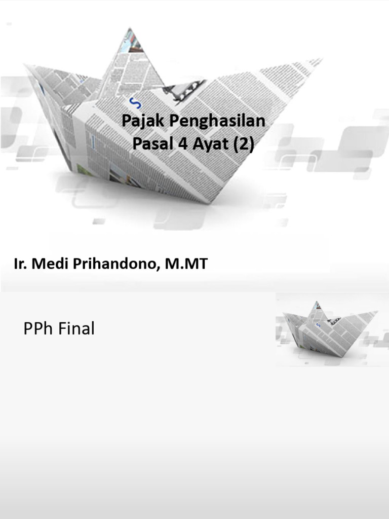PPH Pasal 4 Ayat | PDF
