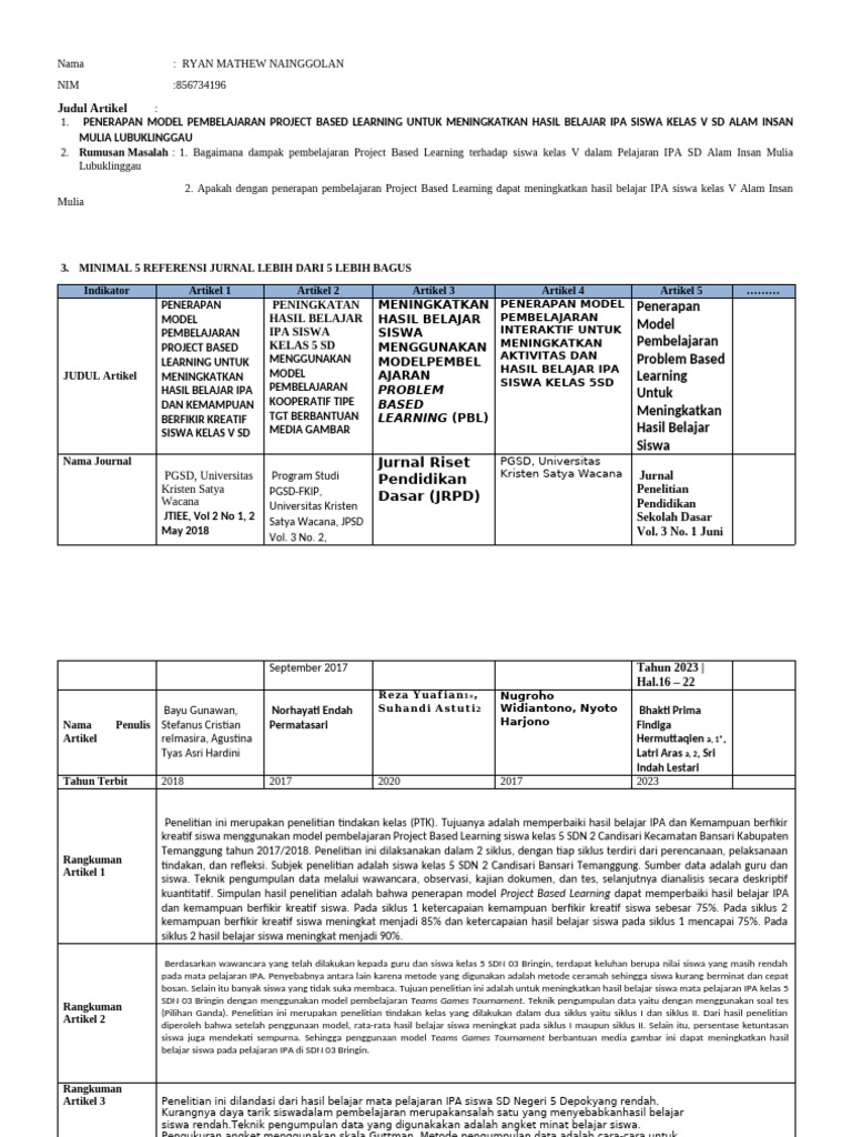 Format Tugas 1 | PDF