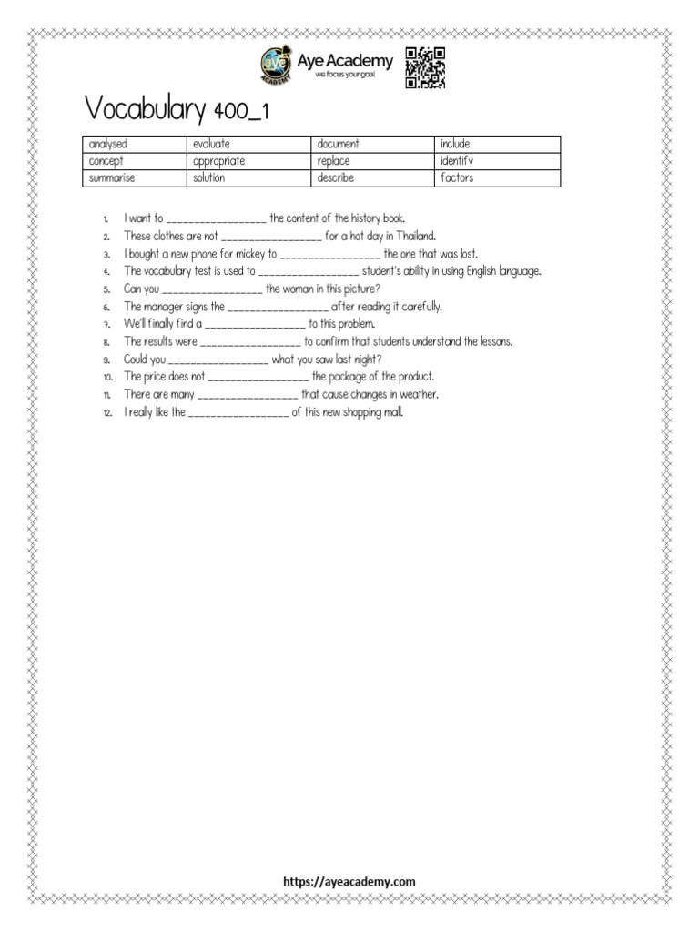 Vocabs 400 | PDF | Human Communication