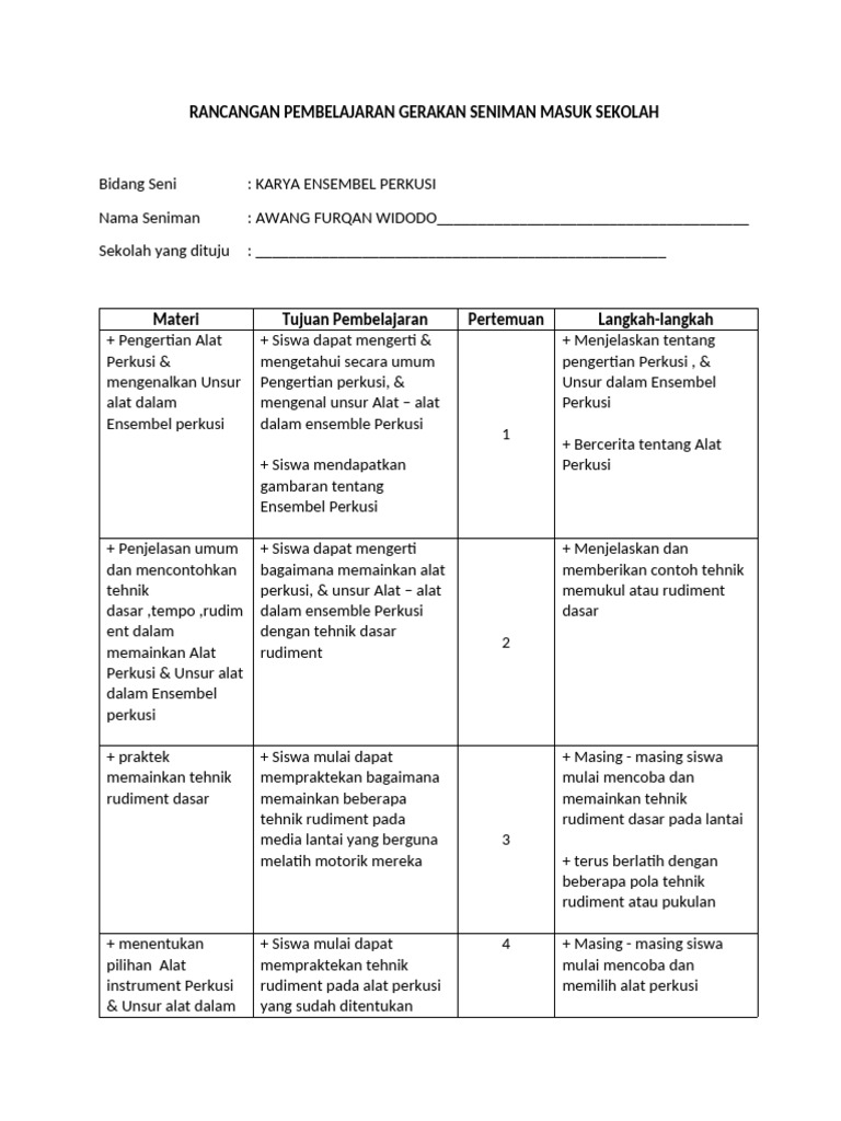Format_Rencana_Pembelajaran (1) (2).docx WIDHO 2024 (1) | PDF