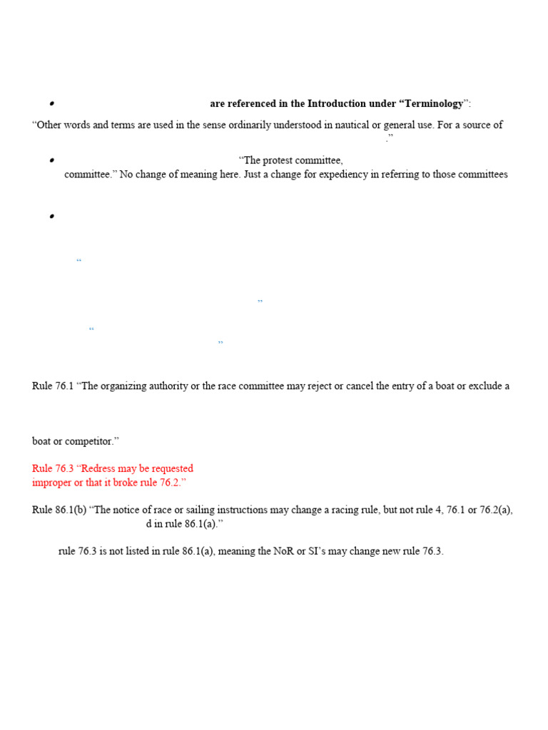 2025-2028 RRS Changes for Protest Committees | PDF | Burden Of Proof ...