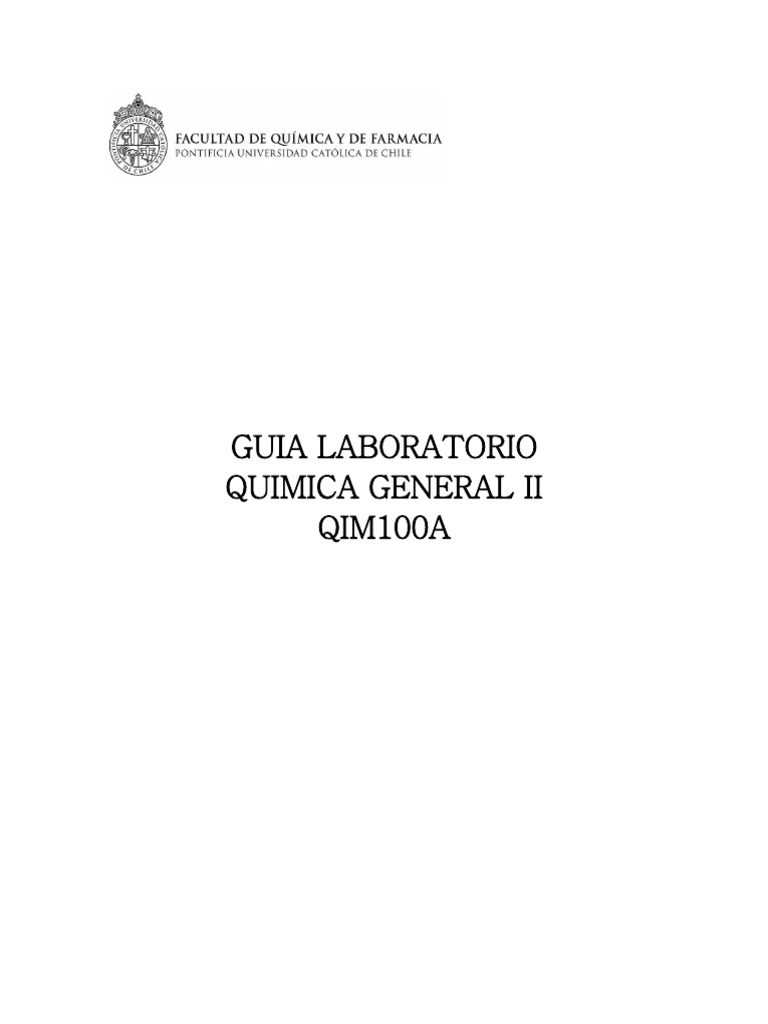 Guía de Laboratorio 2°2019 | PDF | Laboratorios