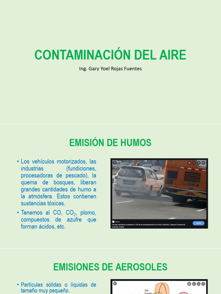 9. CONTAMINACIÓN DEL AIRE | PDF | Contaminación | Combustión