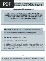 Ra 8491 | PDF | Heraldry | Flag