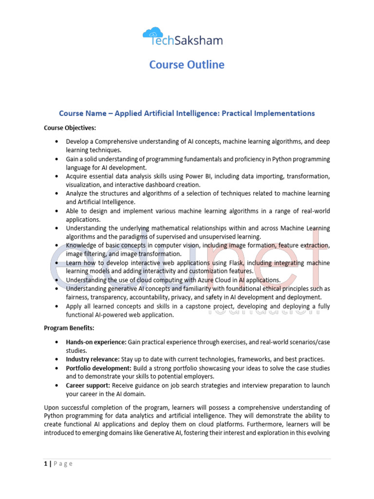 Adavanced_Applied Artificial Intelligence(Practical Implementations) | PDF | Artificial ...