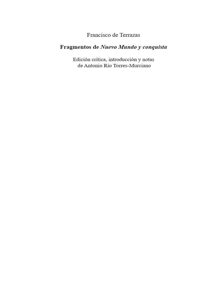 Fragmentos de la Épica Colonial | PDF | Nueva españa | México