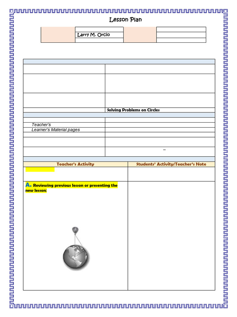 Grade 10 Math: Circle Problems | PDF | Mathematics | Learning