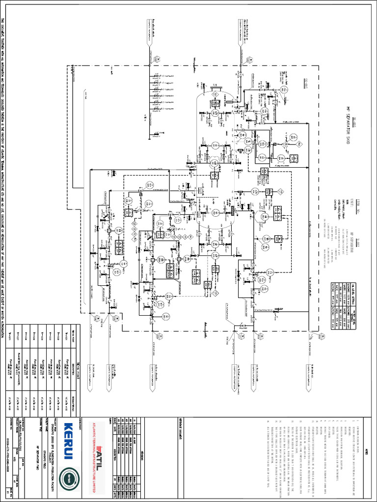 01009-OTK-PRO-DWG-0008 - HP Separator | PDF | Valve | Gases