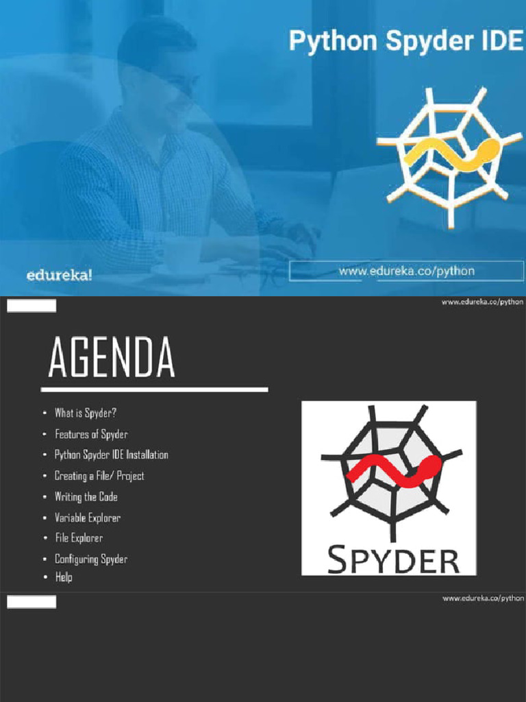 Python Spyder Ide Edureka | PDF