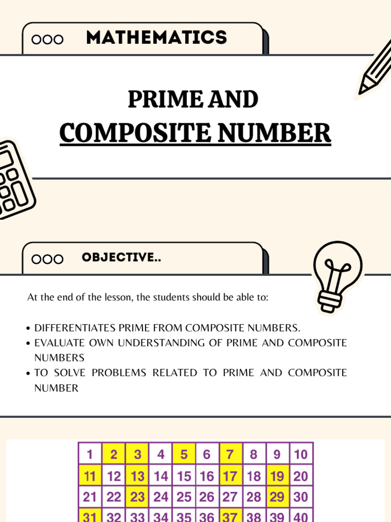 Prime vs Composite Numbers Guide | PDF | Prime Number | Numbers