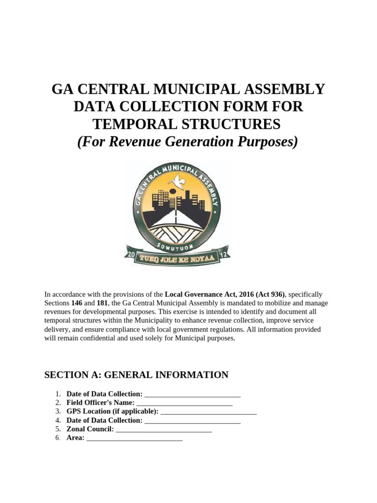 Ga Central Municipal Assembly - Temporal Structure | PDF