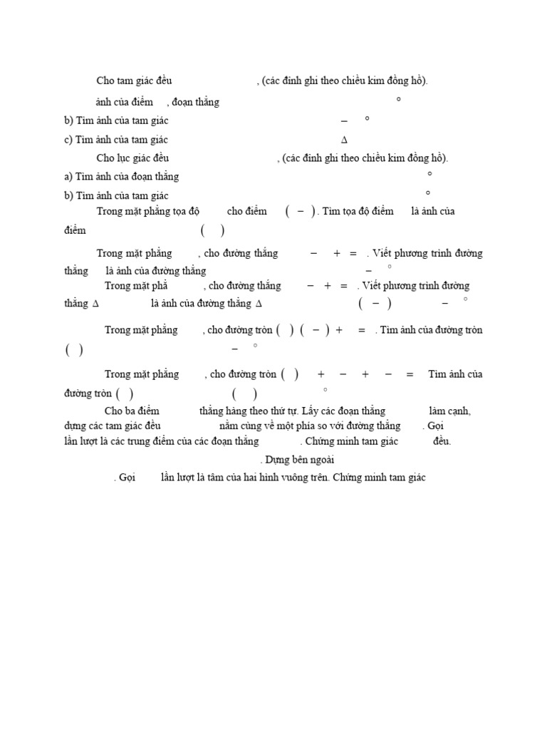 Phep Doi Xung Tam - Phep Quay | PDF