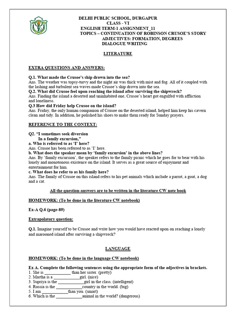 Class 6 Assignment 11 2021-22 | PDF | Multiplication | Abstract Algebra