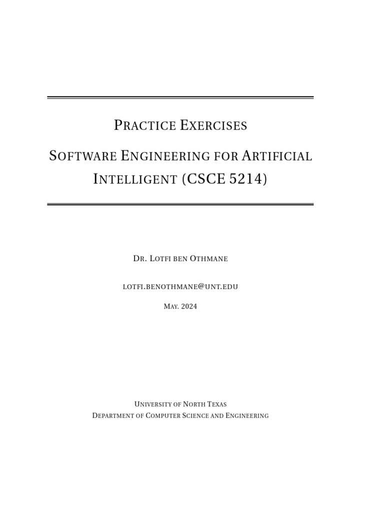 AI Software Engineering Exercises | PDF | Machine Learning | Virtual ...