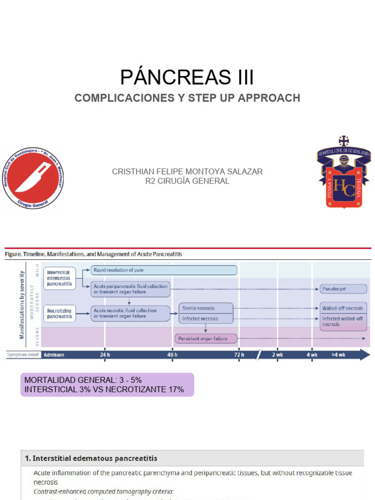 PANCREAS III Complicaciones y Step Up Approach | PDF | Páncreas | Terapia
