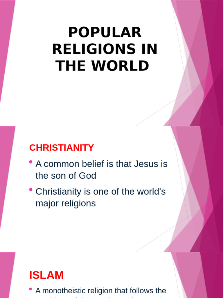 Popular Religions in The World | PDF