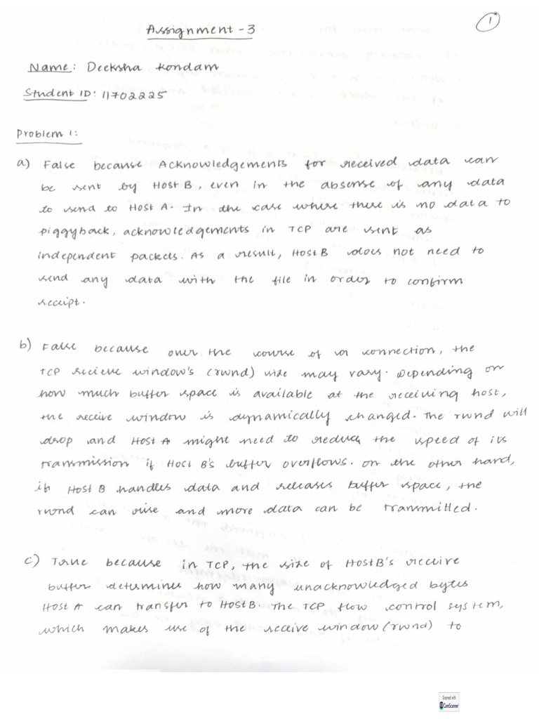 CN Assignment 3 | PDF