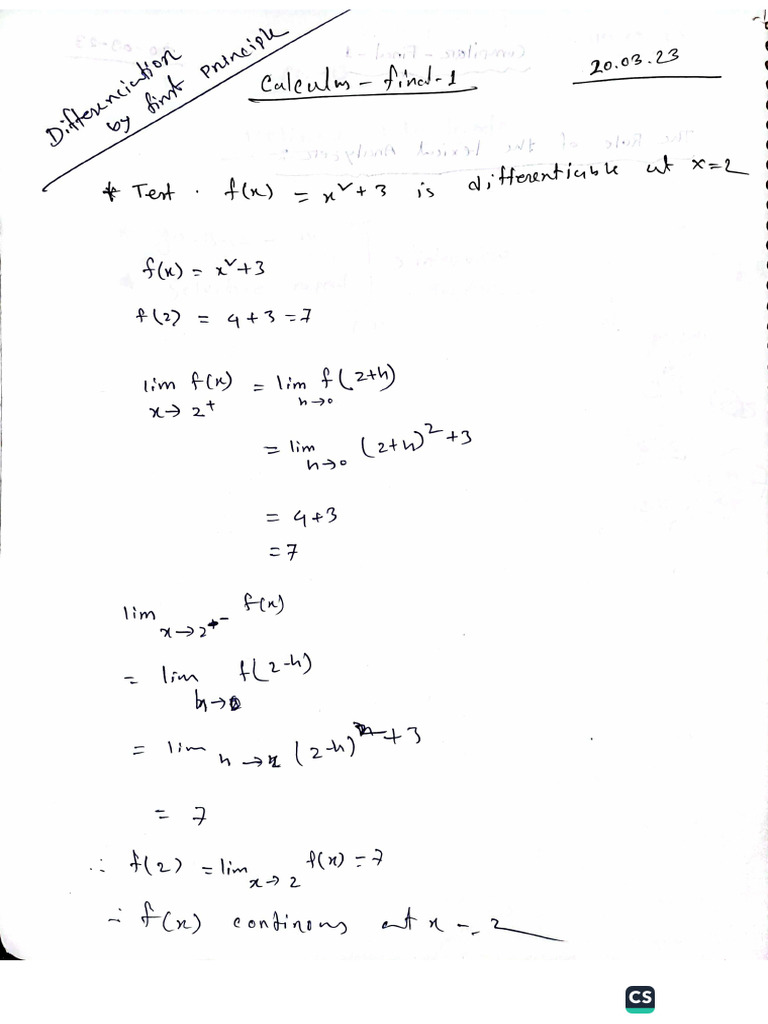 Calculus Final 1 | PDF