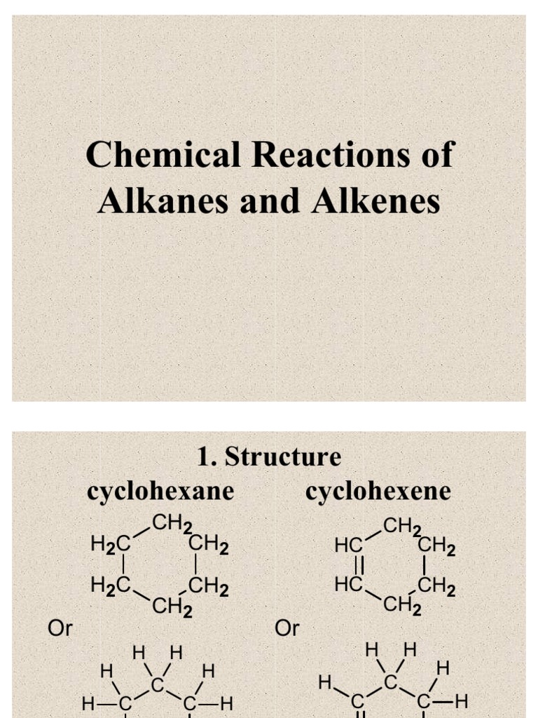 Alkene, Alkane, Alkyne Overview | PDF
