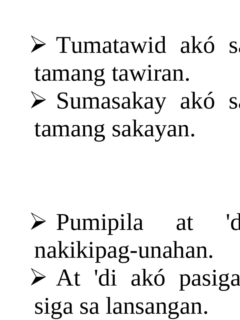 Tumatawid Akó Sa Tamang Tawiran | PDF