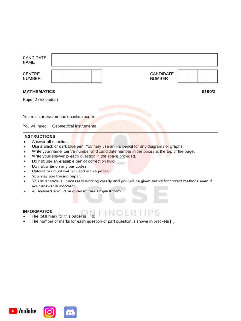 Non Calc Paper 2 - Set 3 | PDF | Area | Sphere