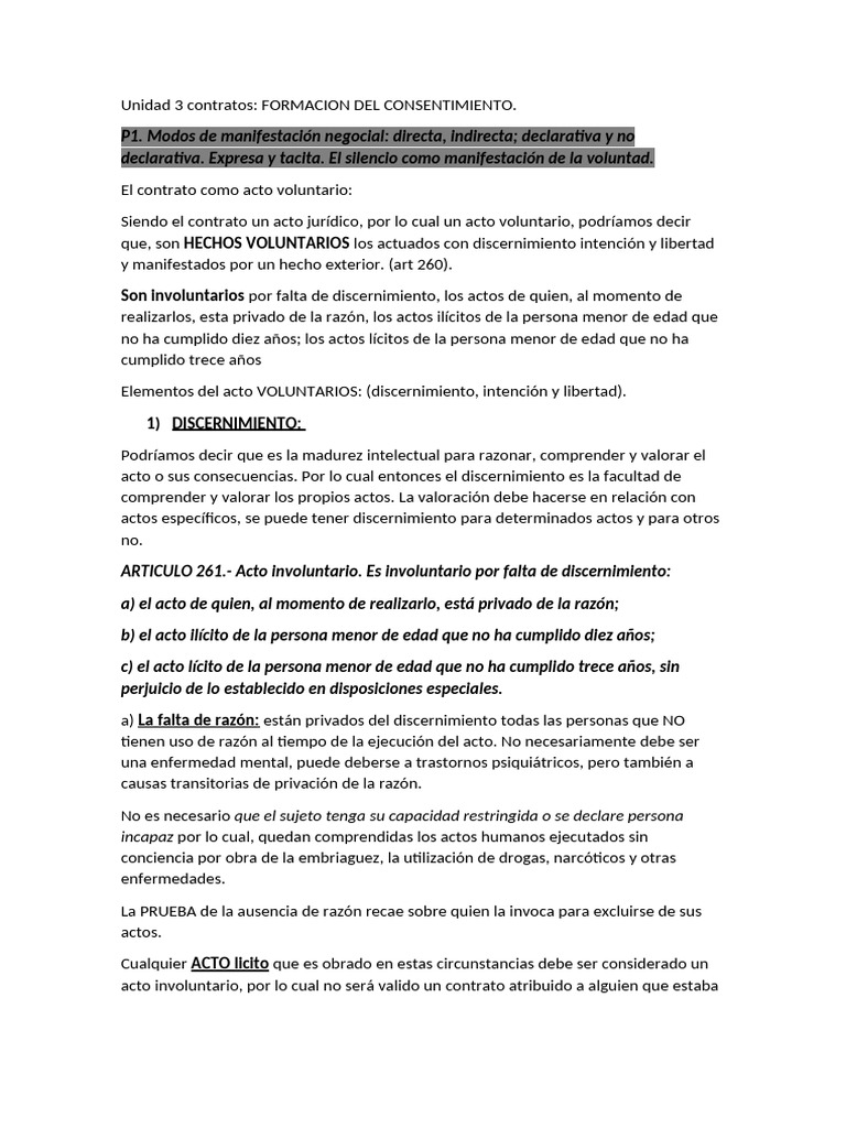 Resumen U3 Contratos (TERMINADA) | PDF