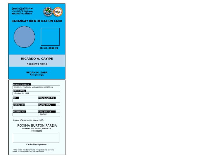 BARANGAY ID | PDF