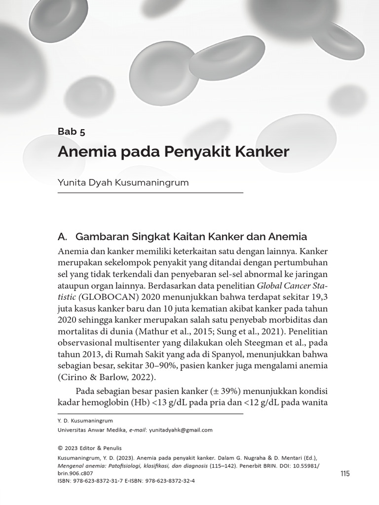 BAB+5 Mengenal+Anemia +Patofisiologi,+Klasifikasi,+dan+Diagnosis | PDF