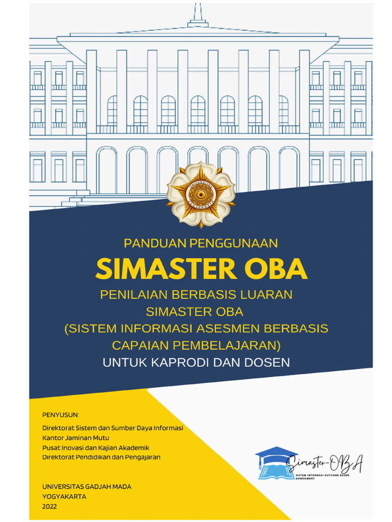 Panduan Penggunaan SIMASTER OBA | PDF