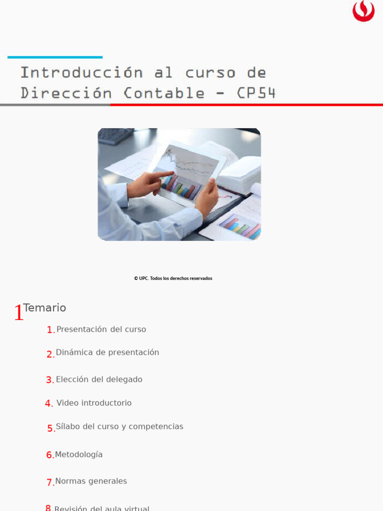 Introducción Al Curso CP54-Dirección - Contable | PDF | Contabilidad