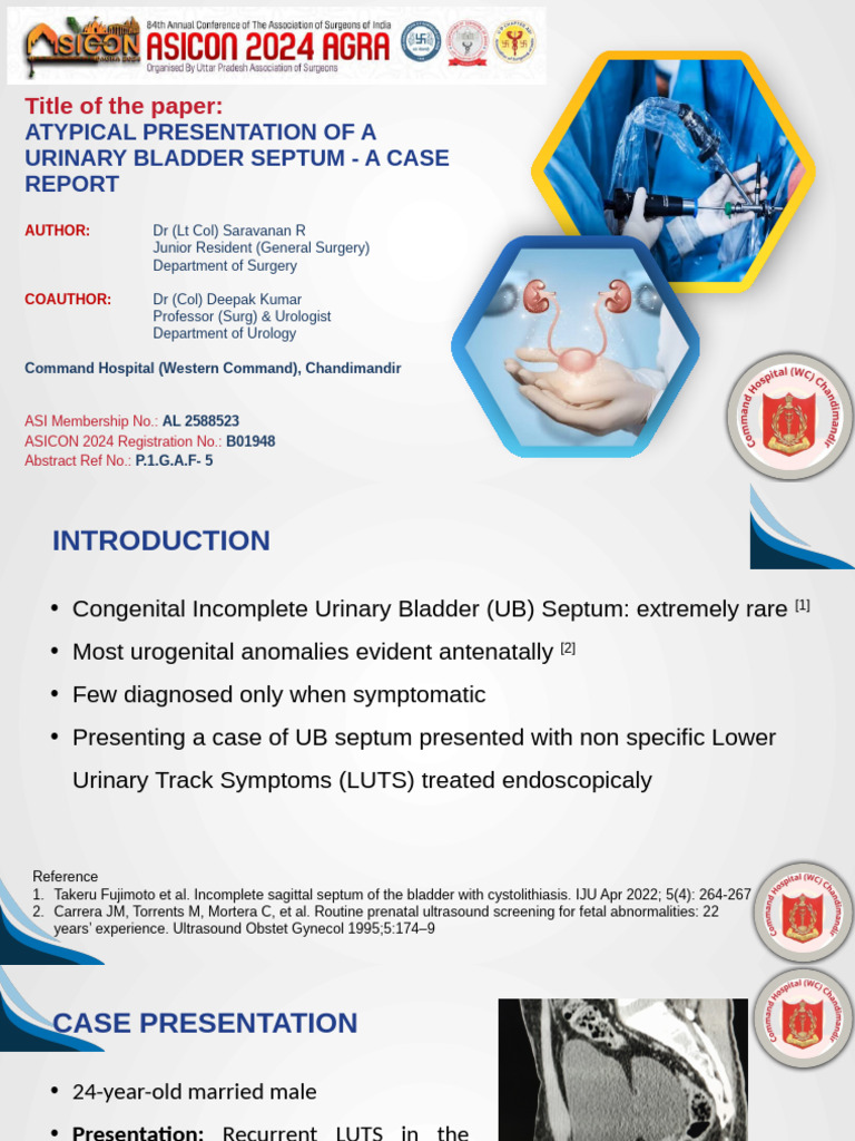 ASICON 24 - Poster 01 - UB Septum - P.1.G.A.F - 5 | PDF | Urology | Medical Specialties