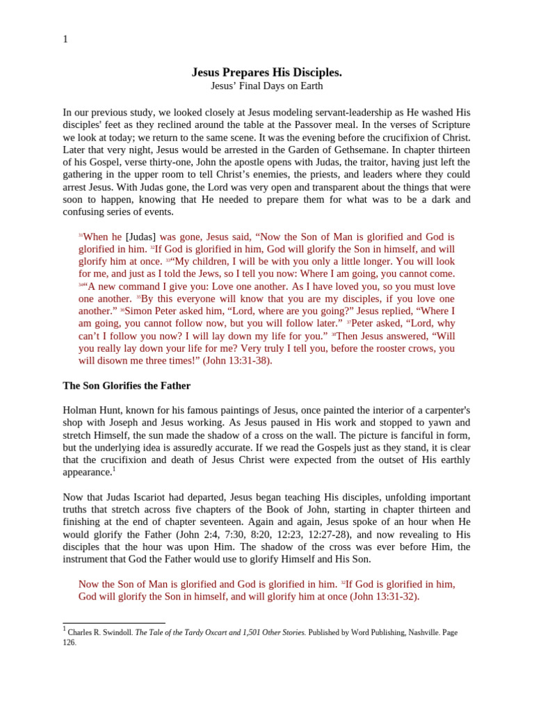 3.Jesus Prepares His Disciples.edited | PDF | Jesus | God The Father 3.Jesus Prepares His Disciples.edited | PDF | Jesus | God The Father