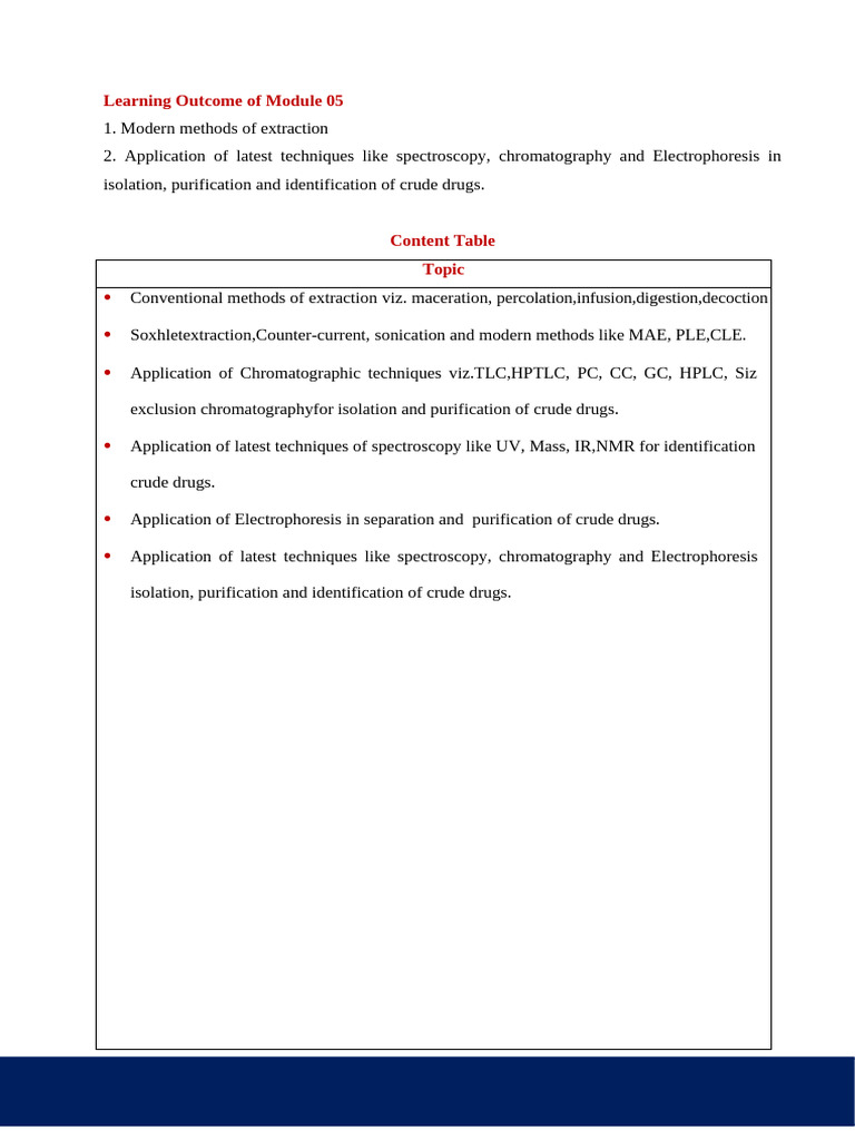 Basics of Phytochemistry Unit V | PDF | Chromatography | Thin Layer ...