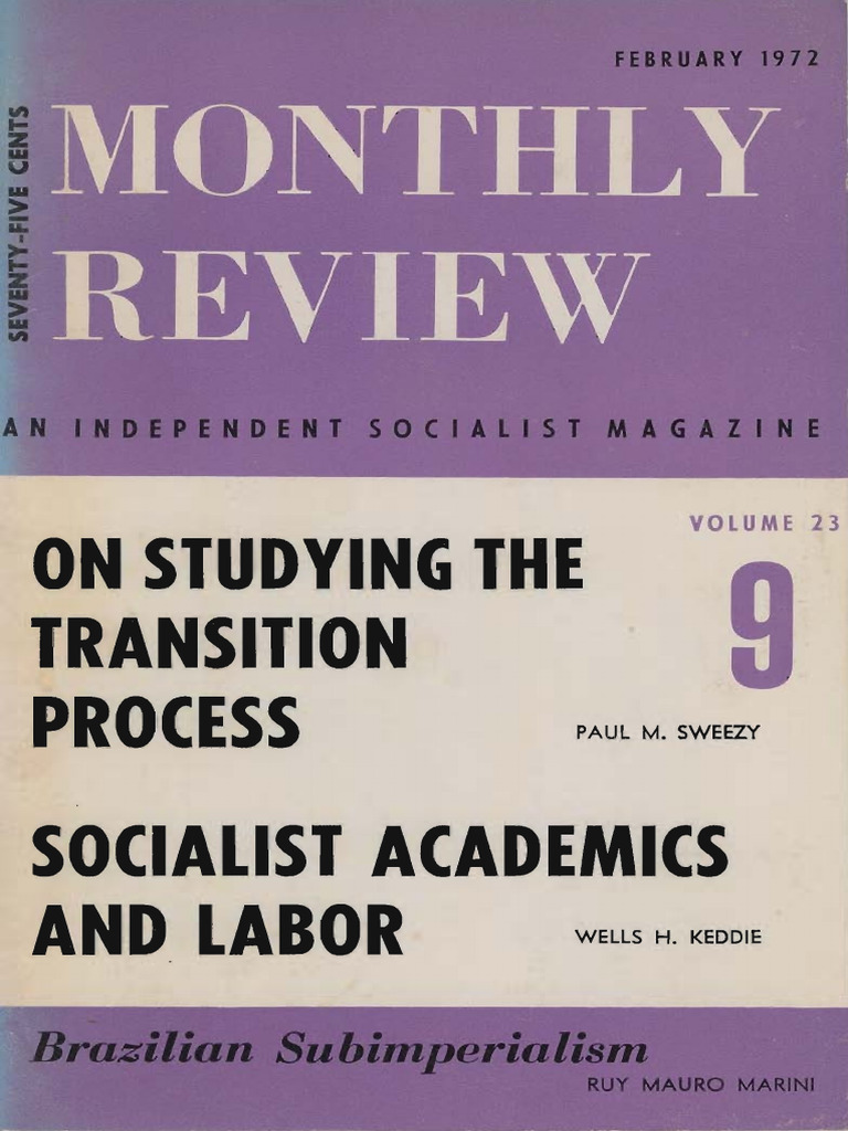 Brazilian Subimperialism Explained | PDF | Capitalism | Labour Economics