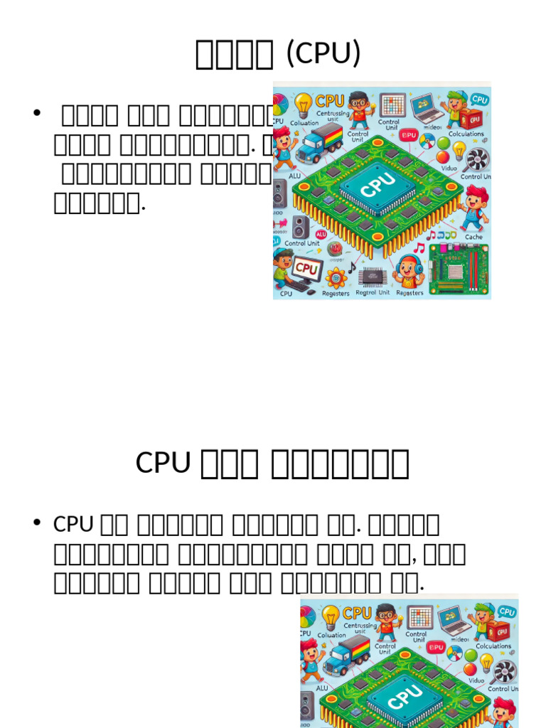 CPU Sinhala Presentation With Image | PDF