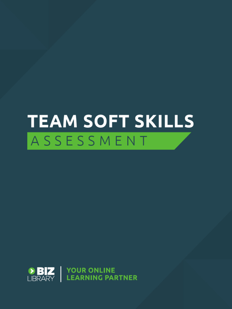 Team Soft Skills Assessment Workbook | PDF | Goal | Decision Making