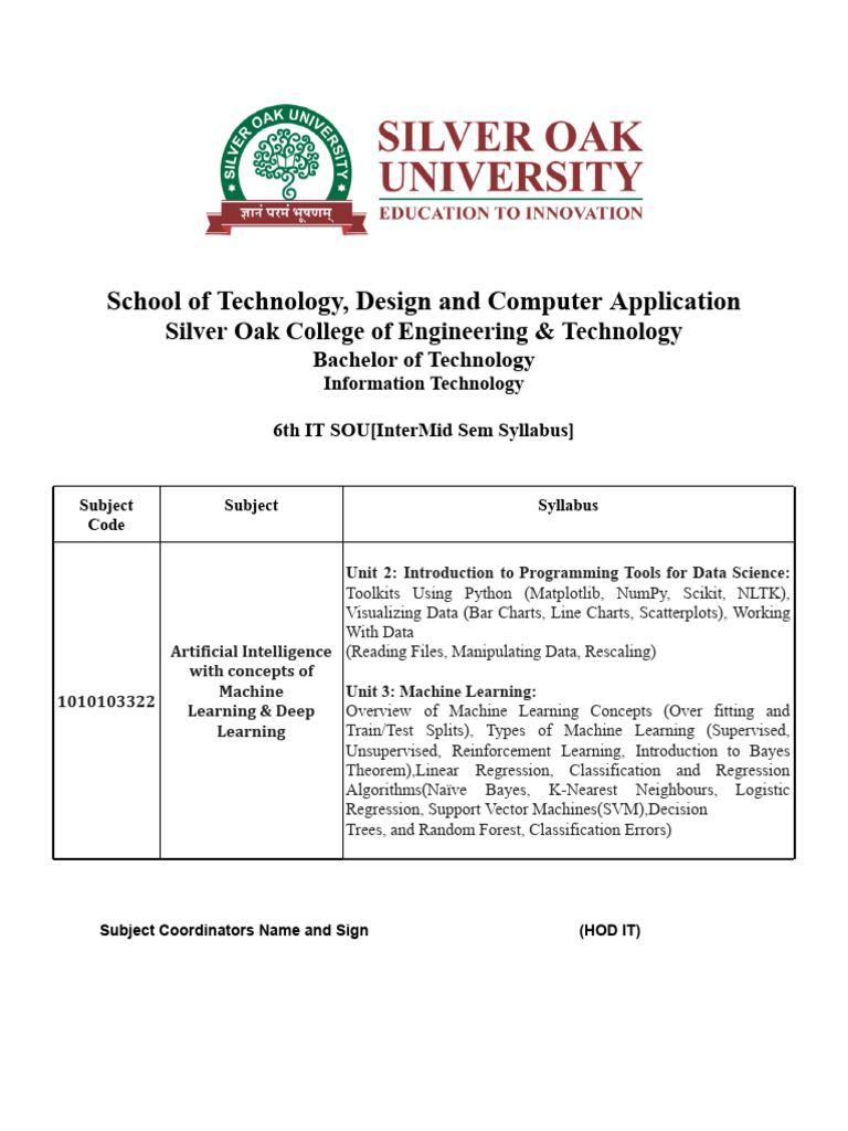 InterMid IT Syllabus: AI & Data Science | PDF