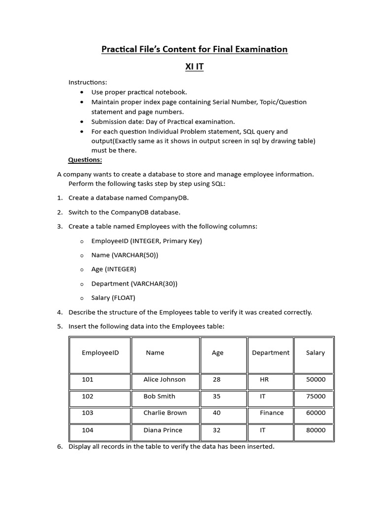 Practical 24-25 XI IT | PDF