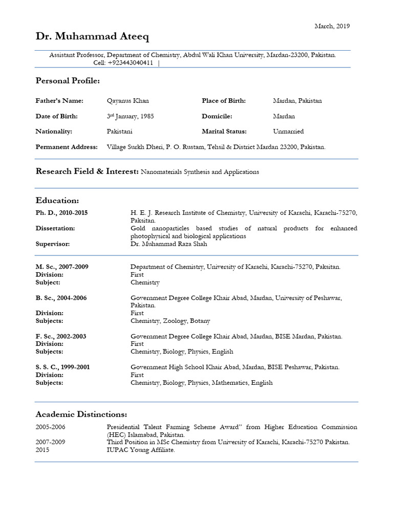 Chemistry Muhammad Ateeq | PDF | Pakistan | Chemistry